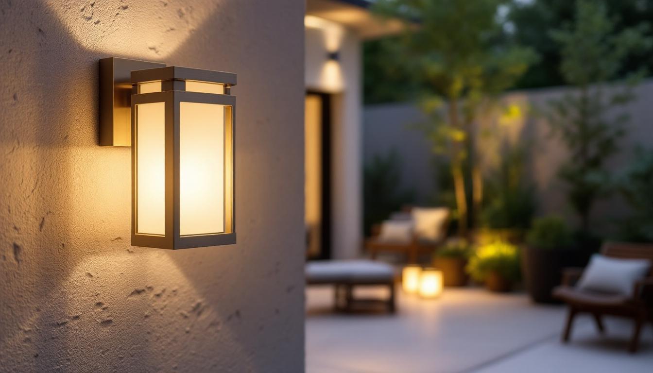 Faites briller votre terrasse : applique extérieure à -20 % chez Leroy ...